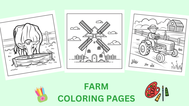 Farm Coloring Pages (Free PDF Printables) - Colouring Land